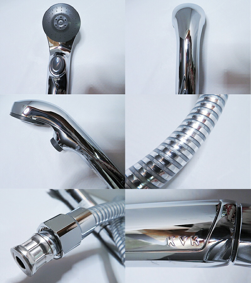 【楽天市場】【新古品】 KVK KF3000 ユニットバス専用混合水栓セット / ワンストップ付きシャワーヘッド メタル調ホース 吐水口固定 【傷有り】 【V0419-01】：お新古市場