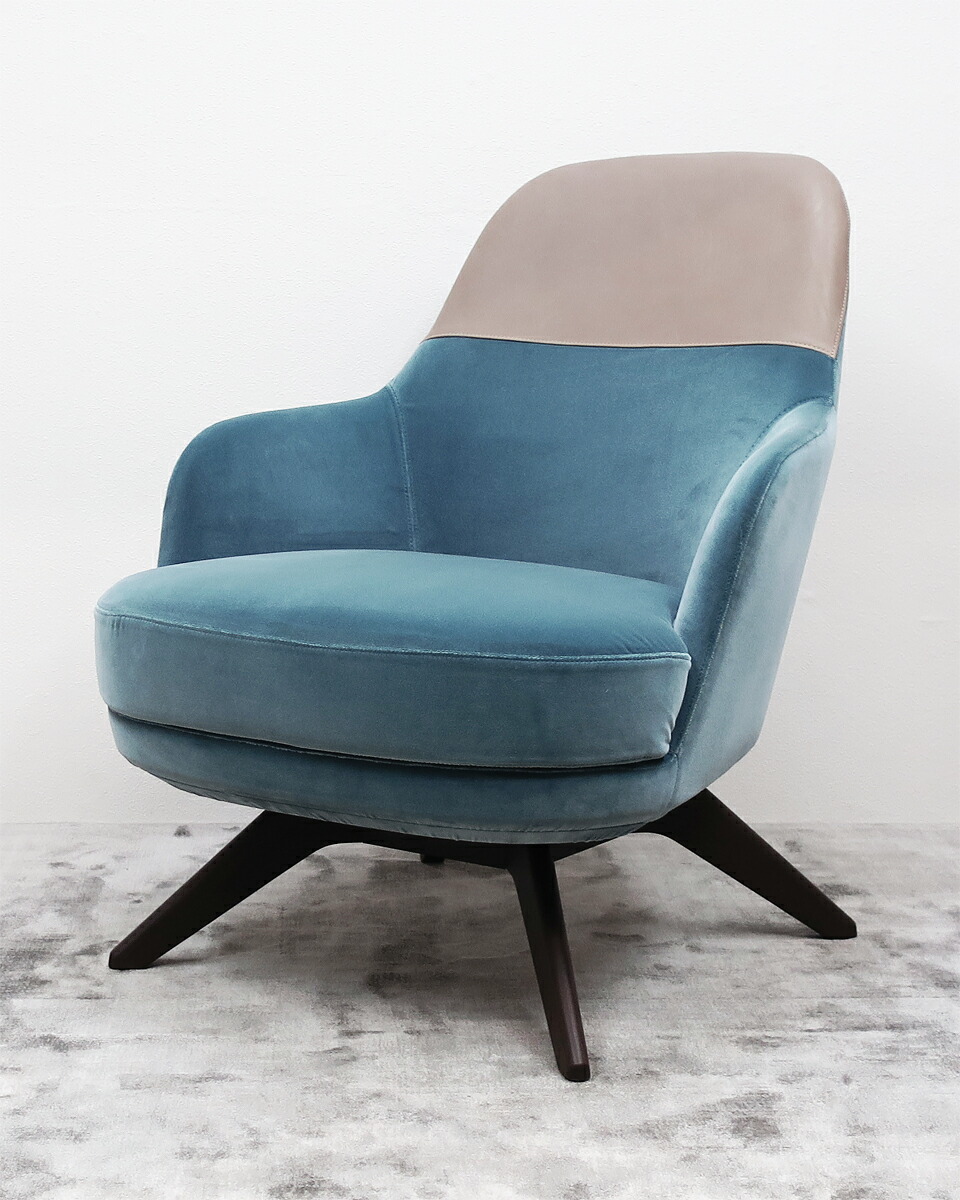 【楽天市場】売り切れました 【新古品】 【モデルルーム展示品】 arflex (アルフレックス) FABIO (ファビオ) / W675 ラウンジチェア パーソナルソファ ハイバック ブルー ...