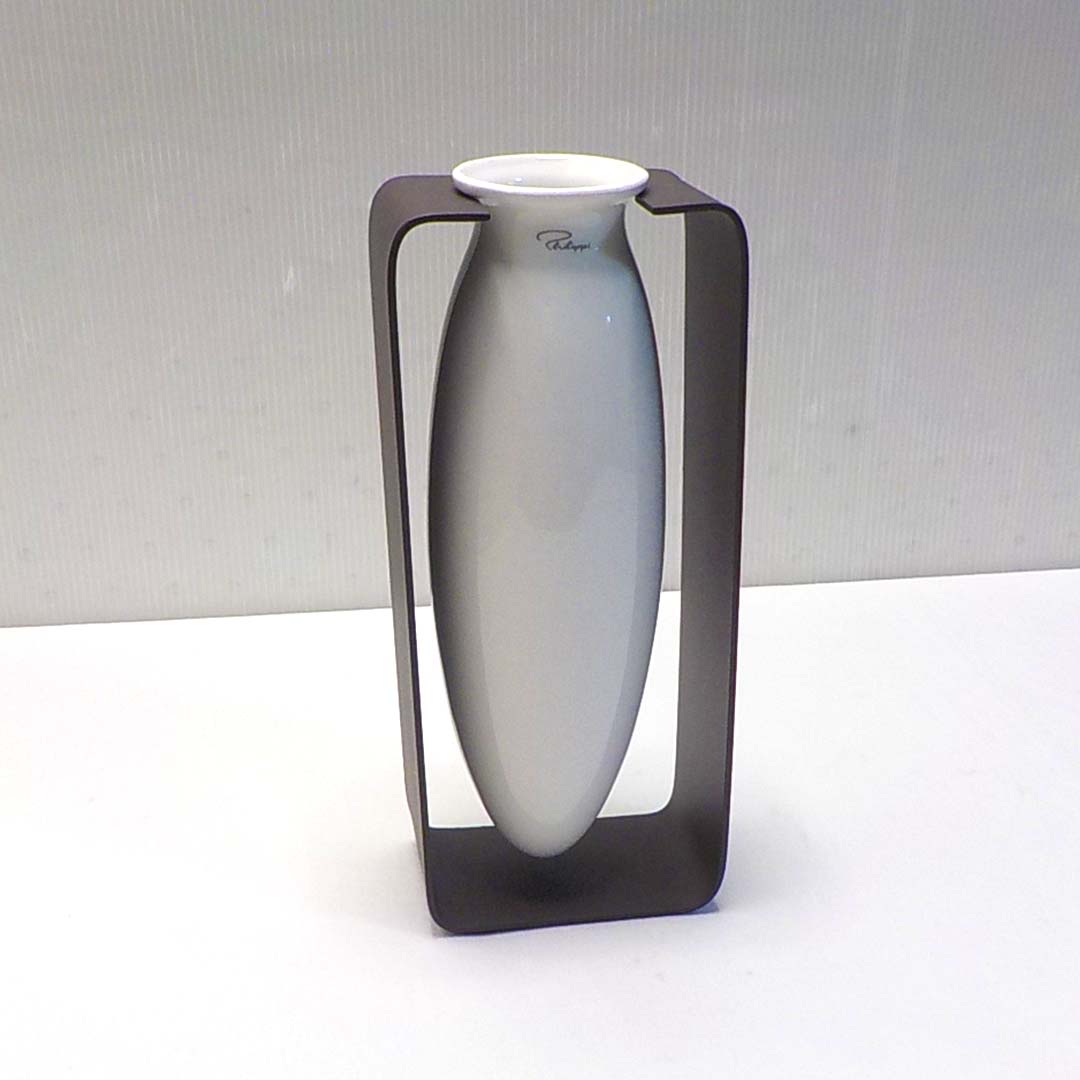 【楽天市場】売り切れました 【新古品】【モデルルーム展示品】Philippi(フィリッピ) H230 FLOAT vase(フロートベース) ブラウン × ホワイト フラワーベース 【※難あり ...