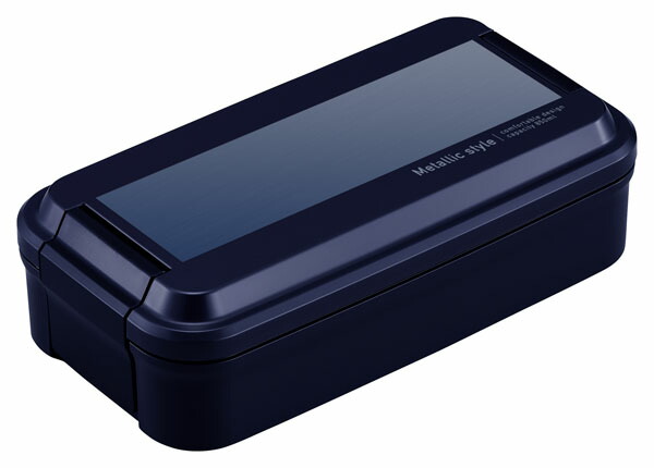 【楽天市場】メタリックスタイルランチボックス 850mlBL-37D（仕切付弁当箱） 食洗機対応 抗菌！：オーエスケー Style
