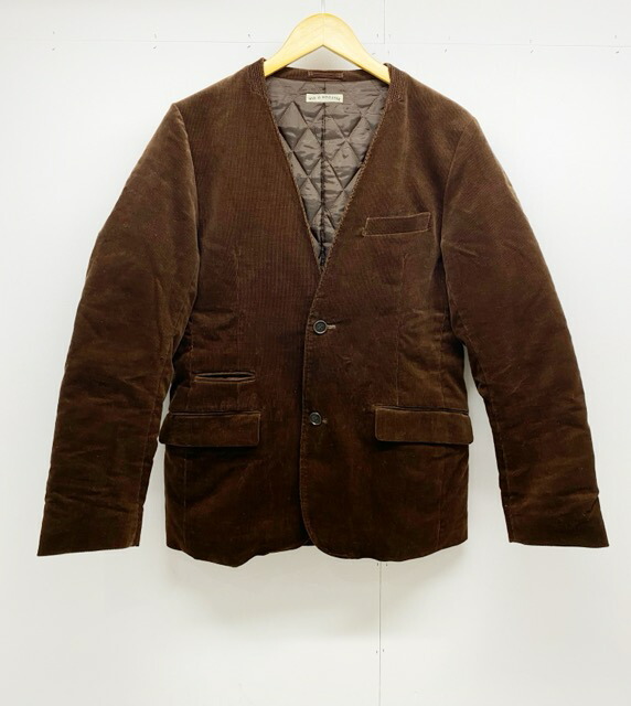 【楽天市場】【送料無料】PIG＆ROOSTER （ピッグアンドルースター）ノーカラーコーデュロイ 2Bジャケット【中古】【007】：オタカルチャー