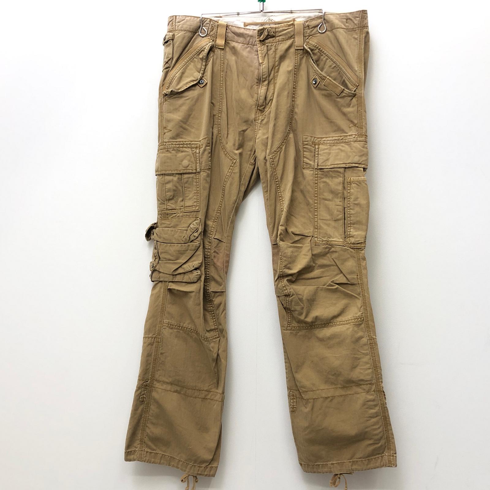 【楽天市場】【中古】POLO RALPH LAUREN | ポロ・ラルフローレン asymmetrical multi pockets cargo pants カーゴパンツ ベージュ サイズ ...