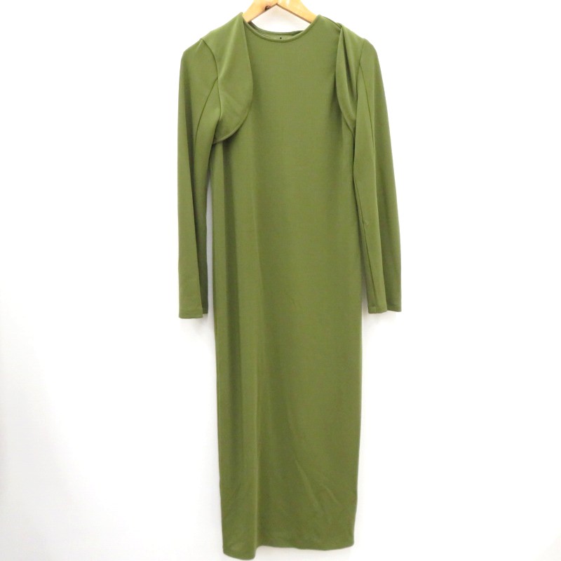 【楽天市場】【中古】 AMERI | アメリ 3WAY BOLERO RIB DRESS ワンピース 02310520290 カーキ【瀬戸大橋店】：お宝市番館