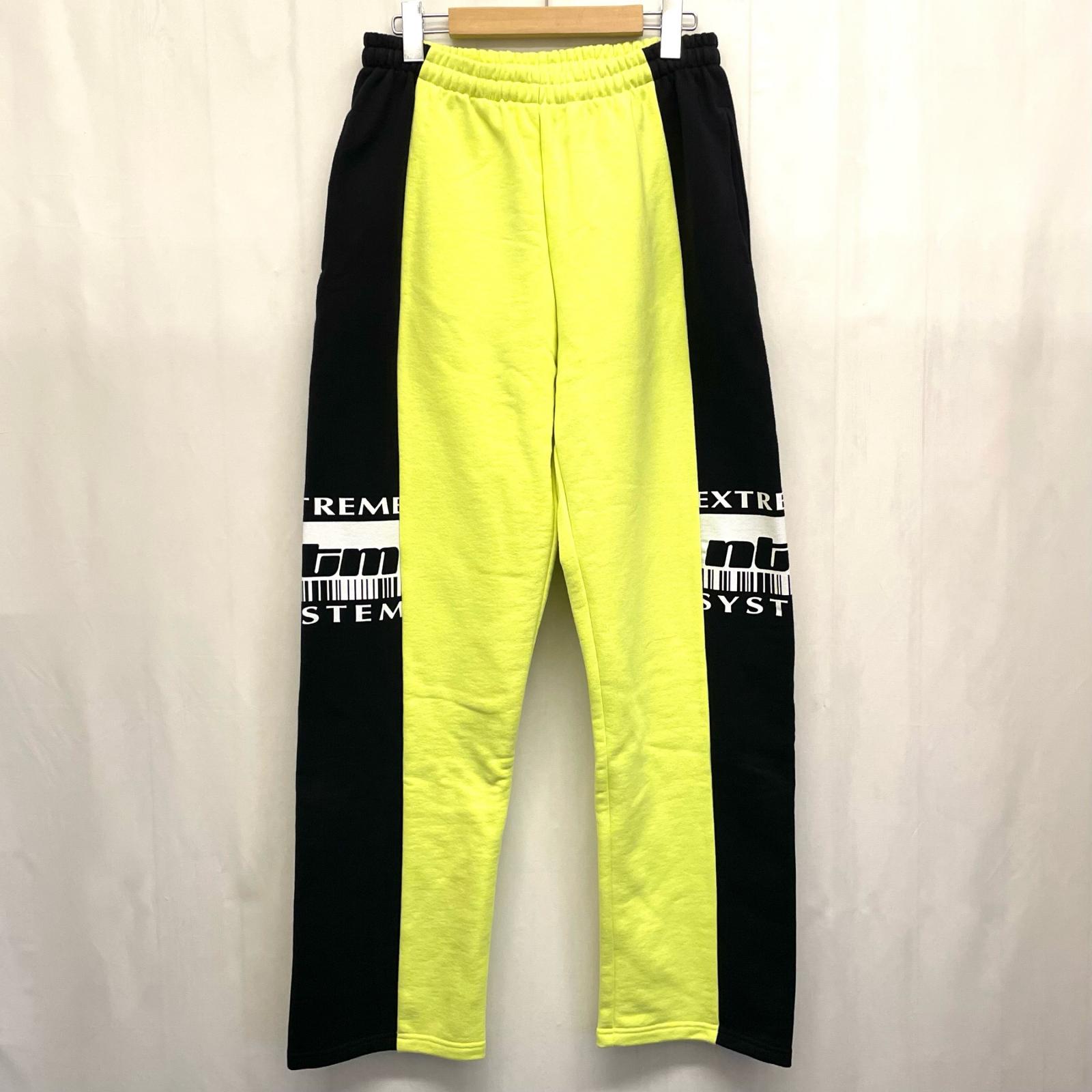 【楽天市場】【中古】VETEMENTS | ヴェトモン 22AW EXTREME SYSTEM PANTS スウェットパンツ イエロー サイズ ...