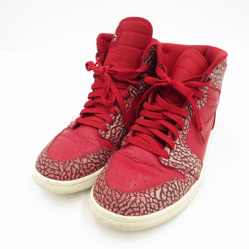 【楽天市場】【中古】NIKE | ナイキ AJ1 Retro High 'Red Elephant Print/Safari' スニーカー ...