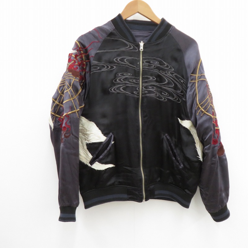 【楽天市場】【中古】絡繰魂(KARAKURI TAMASHII) | カラクリダマシイ 九尾狐 リバーシブル スーベニアジャケット スカジャン ...