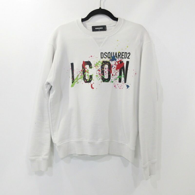 【楽天市場】【中古】DSQUARED2 | ディースクエアード Icon Splatter Sweat スウェット S79GU0073 ...