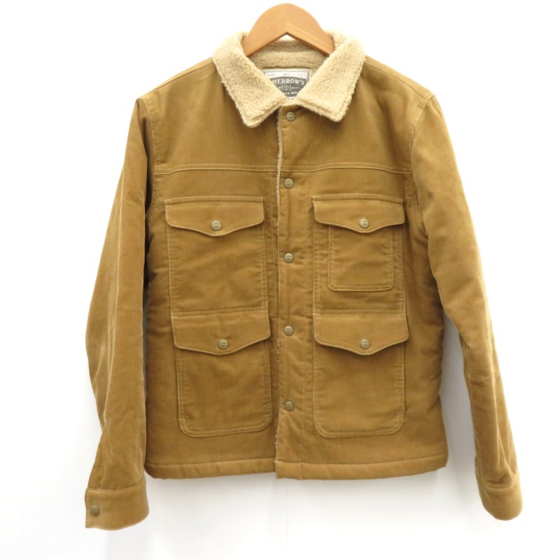 【楽天市場】【中古】PHERROWS | フェローズ CORDUROY RANCH JACKET コーデュロイジャケット PMRJ1 ベージュ サイズ：38【瀬戸大橋店】：お宝市番館