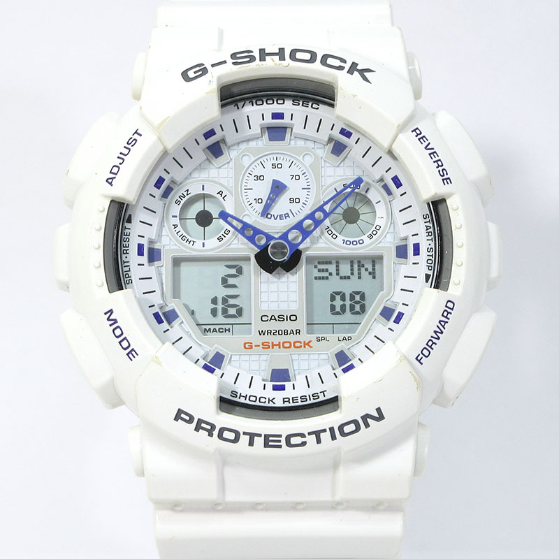 【楽天市場】【中古】CASIO | カシオ GA-100A-7 G-SHOCK ANALOG-DIGITAL GA-100 SERIES 腕 ...