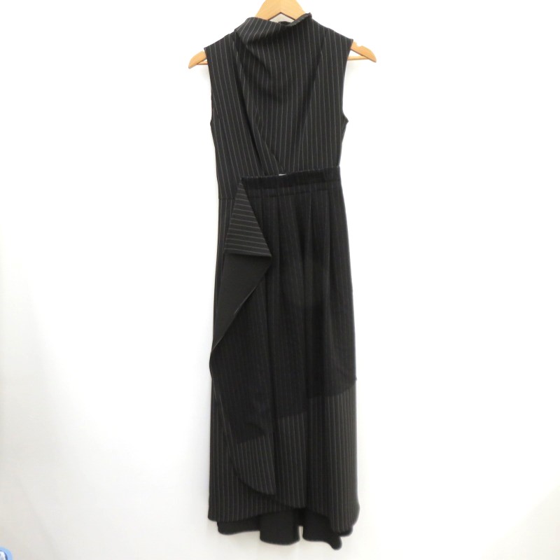 【楽天市場】【中古】AMERI | アメリ PINSTRIPE CONSTRUCTIVE DRESS ドレス ワンピース 2000000355412 ブラック サイズ：S【瀬戸大橋店】：お宝市番館