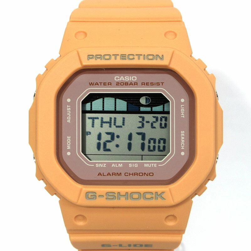 【楽天市場】【中古】CASIO | カシオ GLX-S5600-4JF G-SHOCK G-LIDE WOMEN 腕時計 デジタル表示 クオーツ ペールオレンジ【三重本店】：お宝市番館