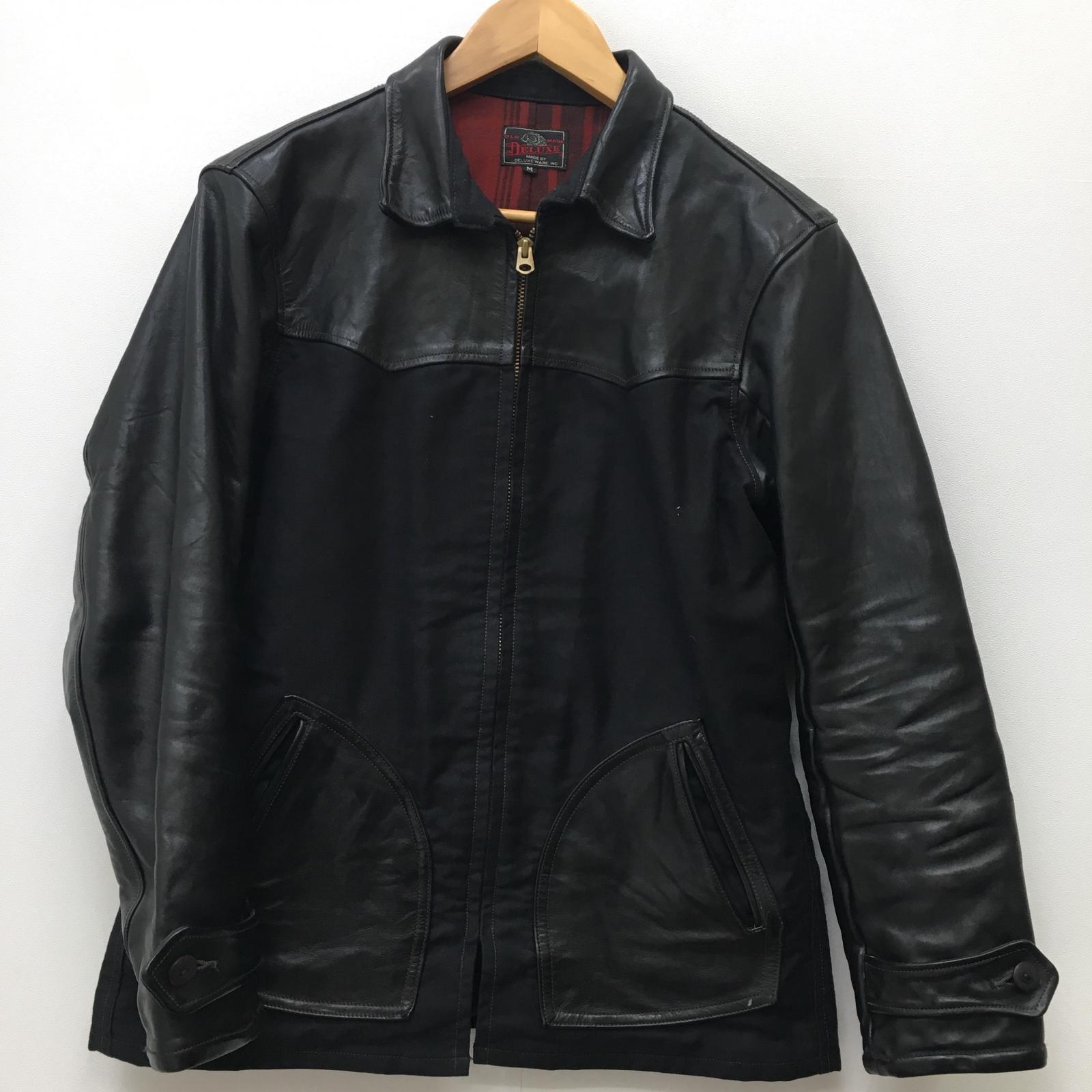 【楽天市場】【中古】DELUXEWARE | デラックスウエア 1940s SPORTS JACKET BERICK レザー ブラック サイズ ...