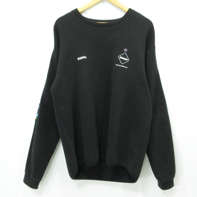 【楽天市場】【中古】FCRB | エフシーアールビー 18ss ロゴプリント背面切替長袖スウェットシャツ FCRB-180026 ブラック ...