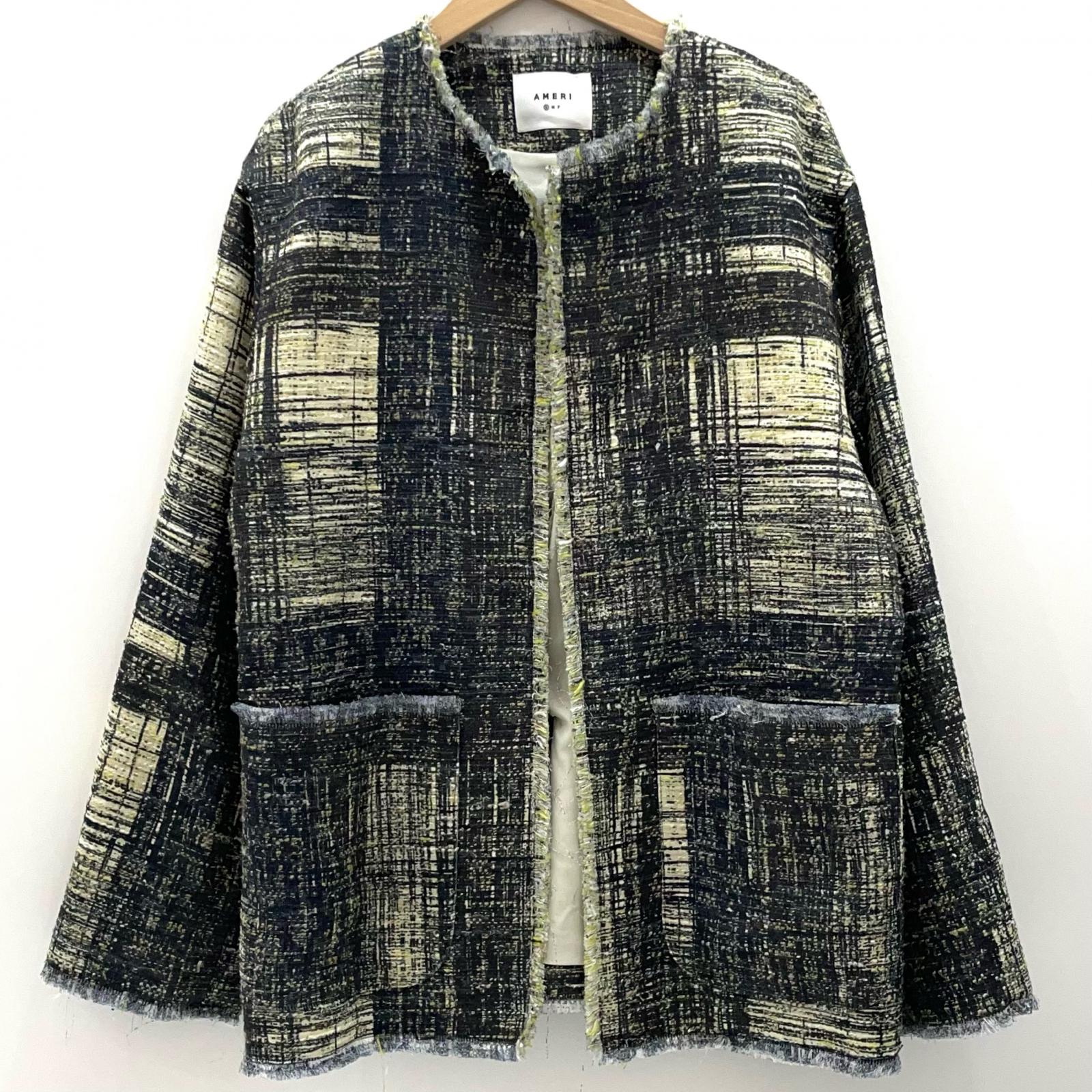 【楽天市場】【中古】AMERI | アメリ LADY LIKE PRINT TWEEDS JACKET ツイードジャケット マルチカラー サイズ：XS【尾張小牧店】：お宝市番館