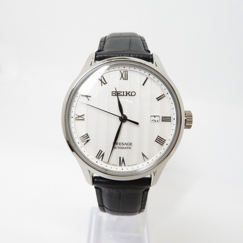 【楽天市場】【中古】SEIKO | セイコー PRESAGE 腕時計 アナログ自動巻き SRPC83J1 ブラック【瀬戸大橋店】：お宝市番館