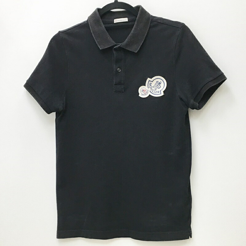 【楽天市場】【中古】MONCLER モンクレール ポロシャツ半袖 サイズ：XS カラー：ブラック 18SS D20918304200 ...