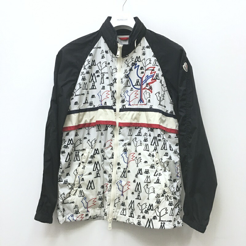 【楽天市場】【中古】MONCLER GENIUS モンクレールジニアス ナイロンジャケット サイズ：2 カラー：総柄 18SS ...