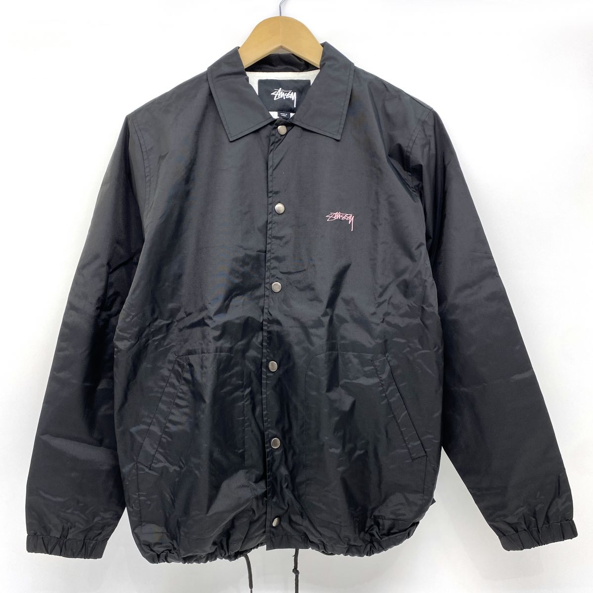 【楽天市場】STUSSY ステューシー コーチジャケット CA28629 Sサイズ ブラック ※中古：お宝ギターズ