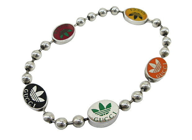【楽天市場】【未使用】adidas×GUCCI “アディダス×グッチ” SILVER BRACELET シルバー ブレスレット 925 トレ ...