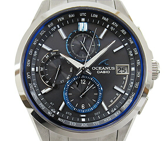 【楽天市場】【中古】CASIO “カシオ” OCEANUS Classic Line オシアナス クラシックライン チタン 電波ソーラー クロノグラフウォッチ 腕時計 MADE IN ...