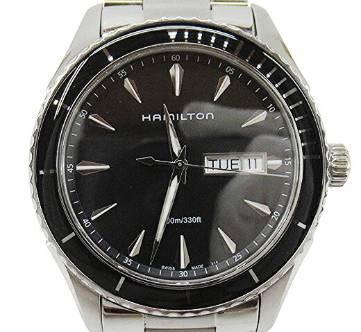 【楽天市場】【中古】HAMILTON “ハミルトン” JAZZ MASTER SEAVIEW DAY DATE QUARTZ ジャズマスター ...