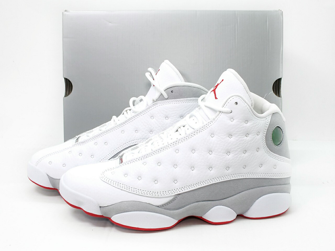 【楽天市場】【中古】NIKE AIR JORDAN 13 RETRO "WOLF GREY" 414571-160 28.5cm "ナイキ エアジョーダン 13 レトロ スニーカー"【都城店 ...