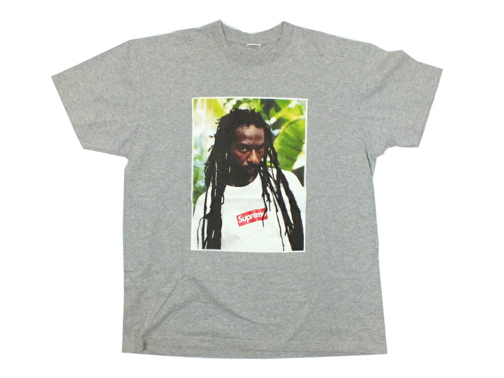 【楽天市場】【中古】Supreme Buju Banton Tee 19SS "シュプリーム ブジュバントン フォトプリント Tシャツ グレー"【都城店】：FIVE MALL