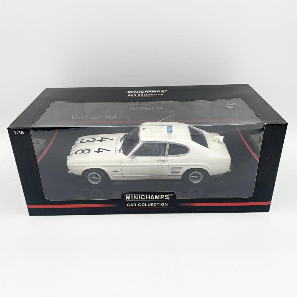 【楽天市場】【中古】開封 MINICHAMPS ミニチャンプス 1/18 FORD CAPRI POLICE CAR 1969 フォード ...