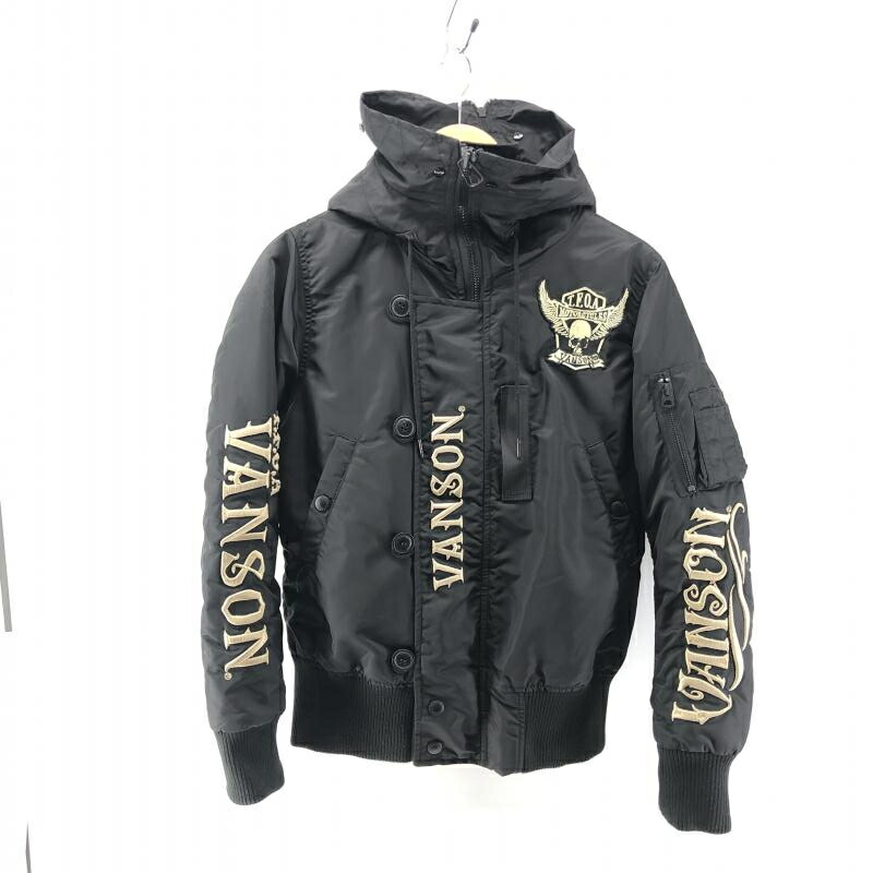 【楽天市場】【中古】VANSON T.F.O.A N2-B ジャケット S ※ファー欠品、毛玉あり バンソン[24]：お宝創庫