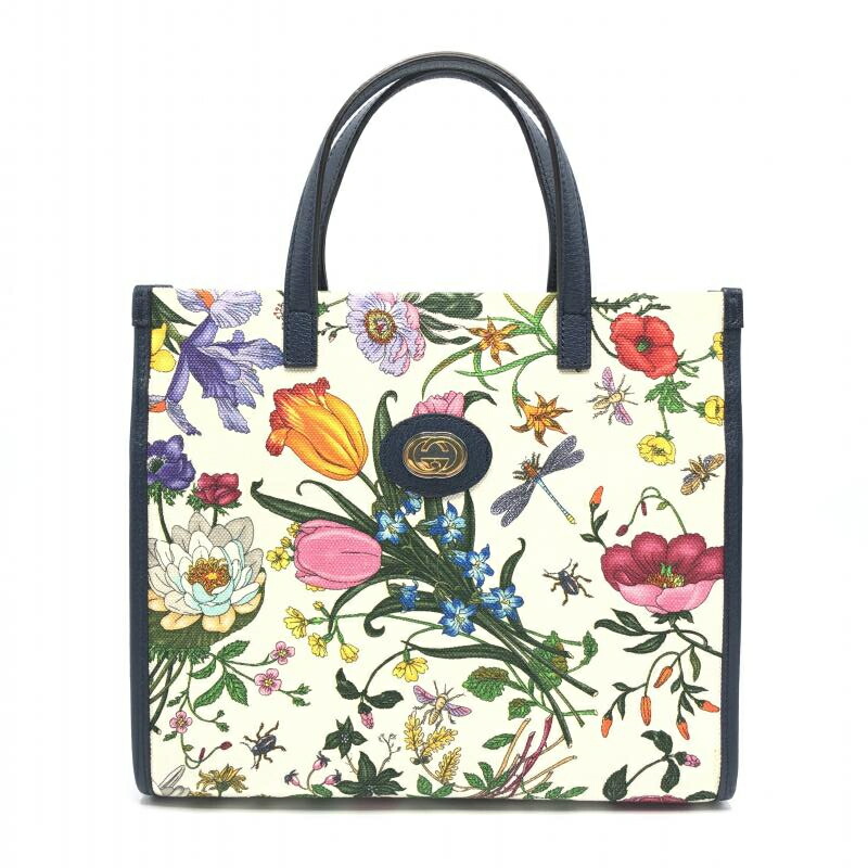 【楽天市場】【中古】GUCCI トートフローラ2way ショルダーバック 550141 グッチ[10]：お宝創庫