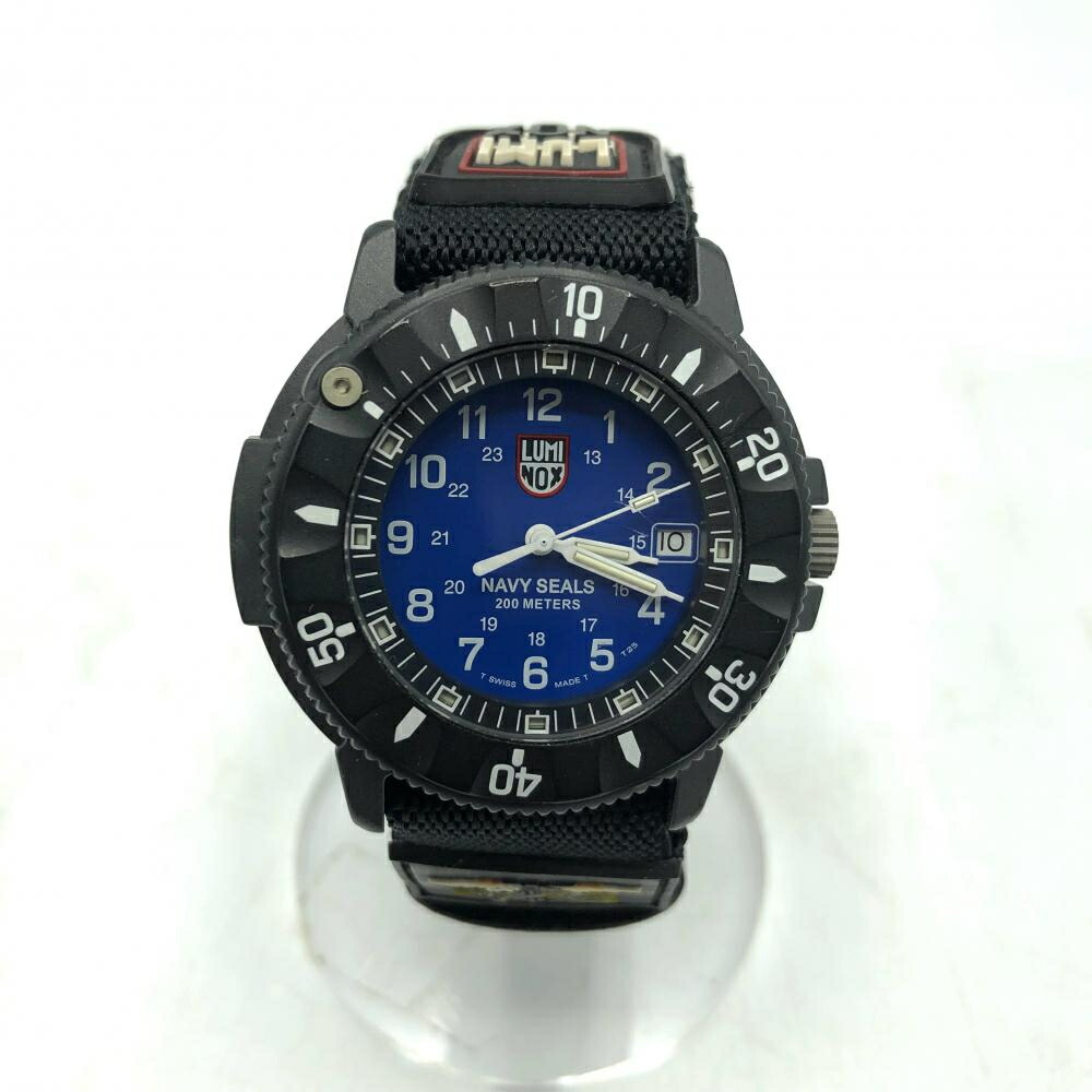 【楽天市場】【中古】LUMINOX NAVYSEALS 3-HMBM フェイスブルー ブラック 腕時計 ルミノックス[17]：お宝創庫