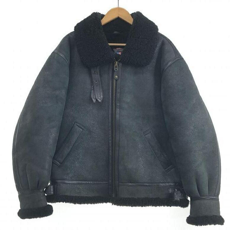【楽天市場】【中古】Wind Armor US SHEEP SKIN TYPE B-3 フライトジャケット L 23M5658 ブラック[10]：お宝創庫