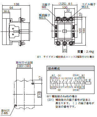 【楽天市場】標準形電磁接触器（ケースカバーなし）富士電機 SC-N6 コイルAC200V：電材・工具専門店 おとくす