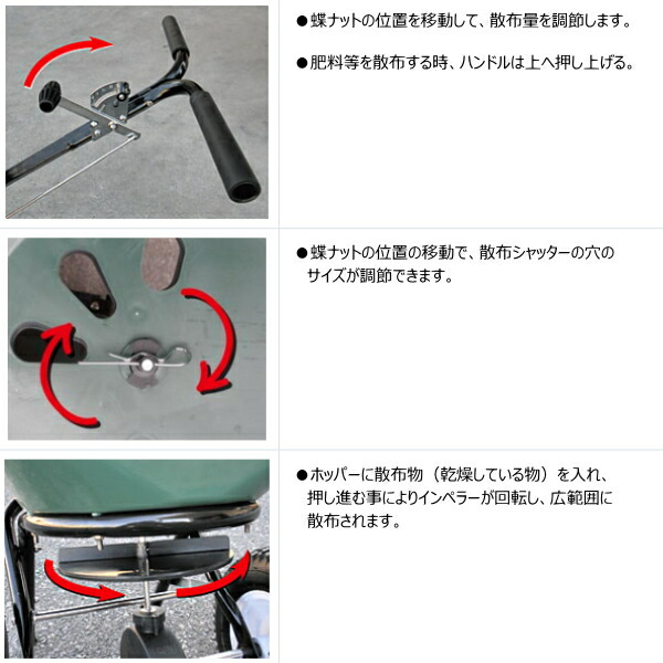 【楽天市場】KAZ 手押し式 マルチ散布機 KT-60PRO 容量60リットル 肥料散布機 粒剤散布機 粉剤散布機 除草剤 種 融雪剤：農薬・資材・農機のおてんとさん