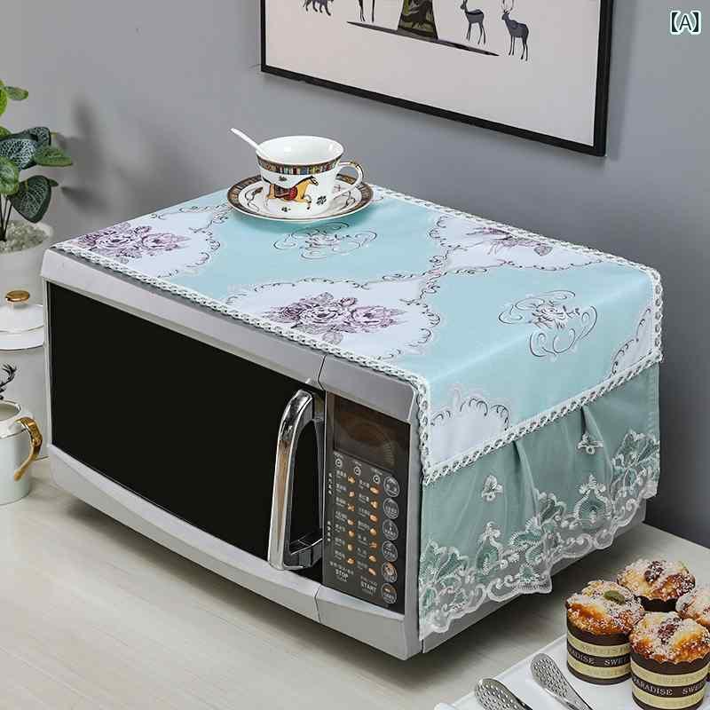 【楽天市場】ほこりよけ 布 電子レンジ カバー モダン ダスト シンプル 耐油 オーブン 冷蔵庫 タオル グリーン ブルー ベージュ キッチン ...