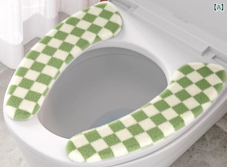 【楽天市場】便座シート 貼る トイレ カバー 秋冬 洗える 吸着 繰り返し 使える O型 U型 V型 洗浄暖房 起毛 ふんわり 柔らかい ...