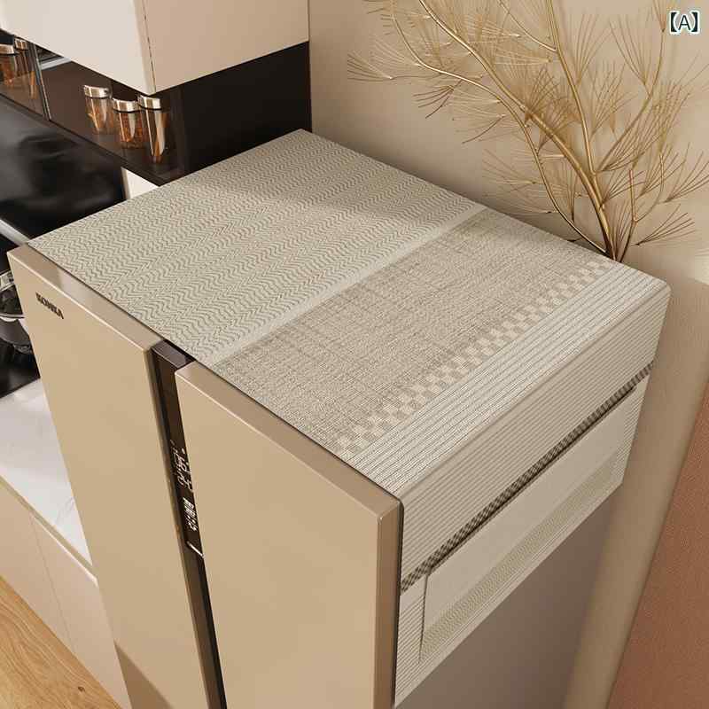 【楽天市場】冷蔵庫 カバー ほこり防止 ダストカバー 防塵 おしゃれ キッチン インテリア 家庭 電子レンジ 洗濯機 耐油 クロス：おうち健康生活