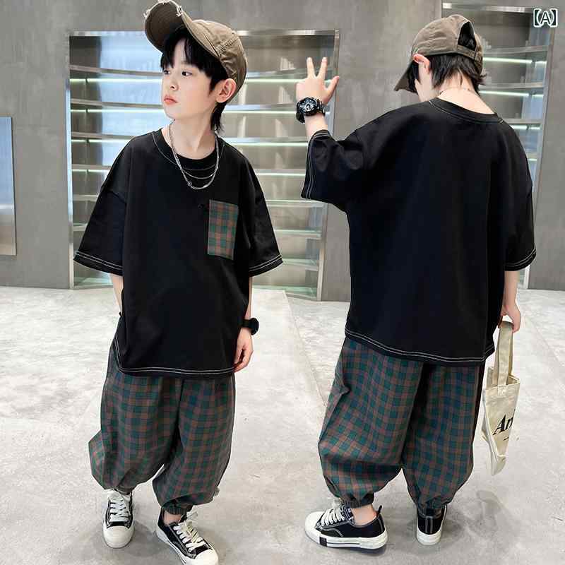 【楽天市場】セットアップ 男の子 おしゃれ カジュアル 夏 ボーイズ ストリート 大きめ 半袖：おうち健康生活