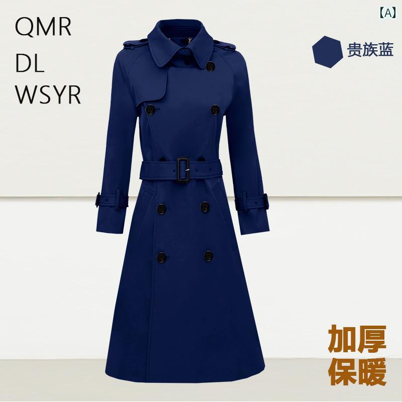 【楽天市場】アウター レディース カジュアル おしゃれ 普段使い トレンチコート 暖かい ジャケット 丈 春秋 英国 ダブルブレスト コート ...