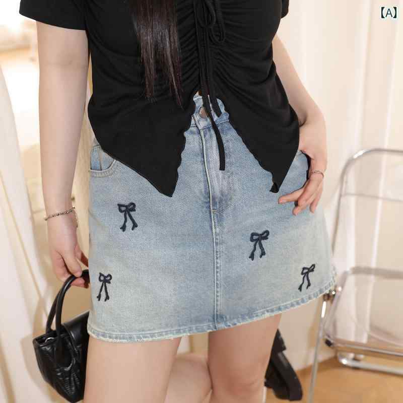 【楽天市場】大きめサイズ レディース おしゃれ ファッション カジュアル デート 女子会 普段使い 夏 フェミニン 巾着 シャツ デニム ハイ ...