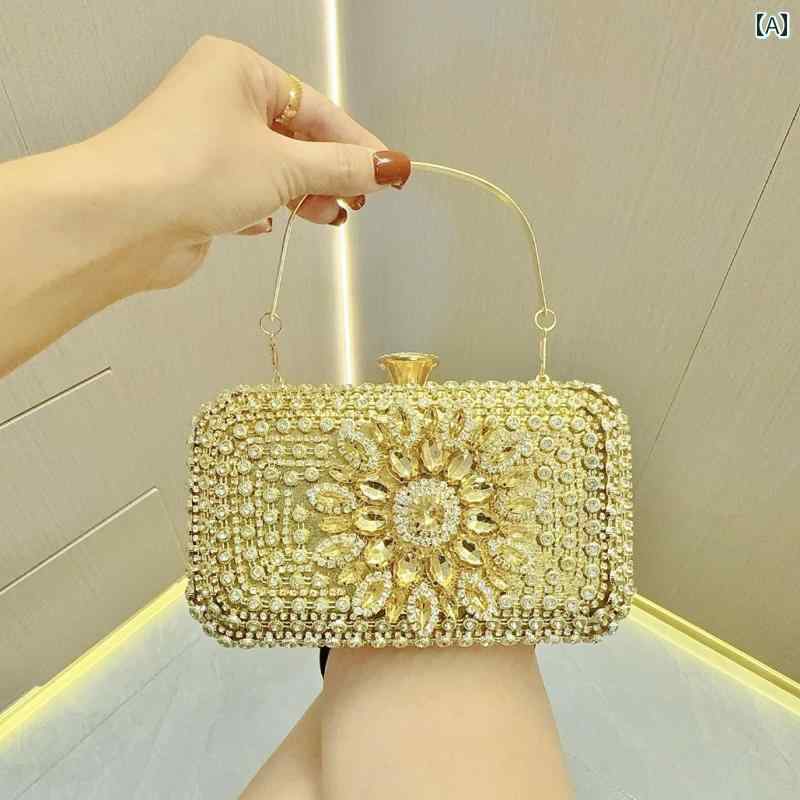 【楽天市場】パーティーバッグ レディース 華やか ラインストーン イブニングドレス クラッチ チャイナ クロス ボディバッグ ハンドバック ...