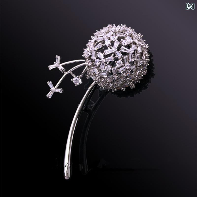 【楽天市場】ブローチ レディース アクセサリー タンポポ 精巧 露出 防止 コサージュ ファッション スーツ コート ファッション ピン：お ...