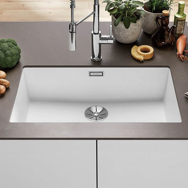 【楽天市場】【BLANCO】シンク(本体)SUBLINE 800-U ブラック アンスラサイト ロックグレイ ヴォルケーノグレイ ホワイト ...