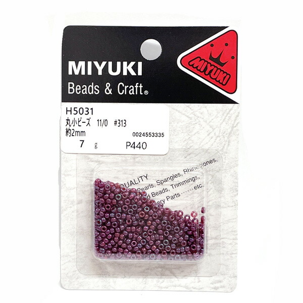 【楽天市場】MIYUKIビーズ 丸小ビーズ #313 ワインレッドAB ゴールドラスター約2.0mm 約7g入 ミユキビーズ H5031 ...