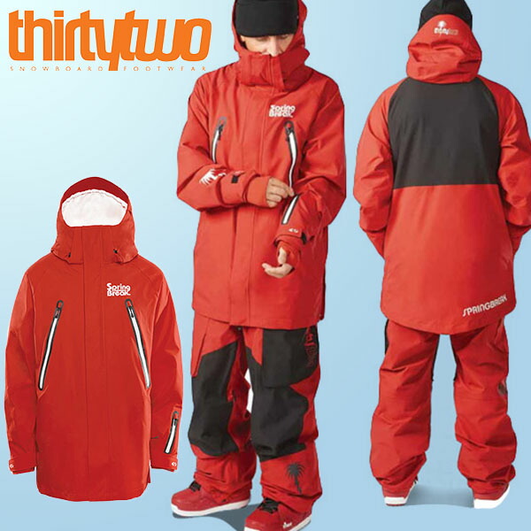 【楽天市場】35%off 送料無料 スノーボードウェア ThirtyTwo 32 サーティー トゥー SPRINGBREAK PARKA ...