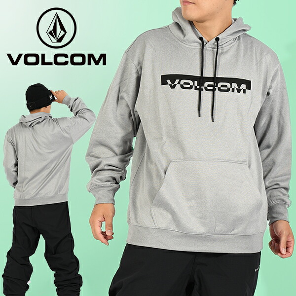 【楽天市場】送料無料 プルオーバー VOLCOM ボルコム メンズ グレー CORE HYDRO FLEECE パーカー フーディ ロゴ 長袖 ...