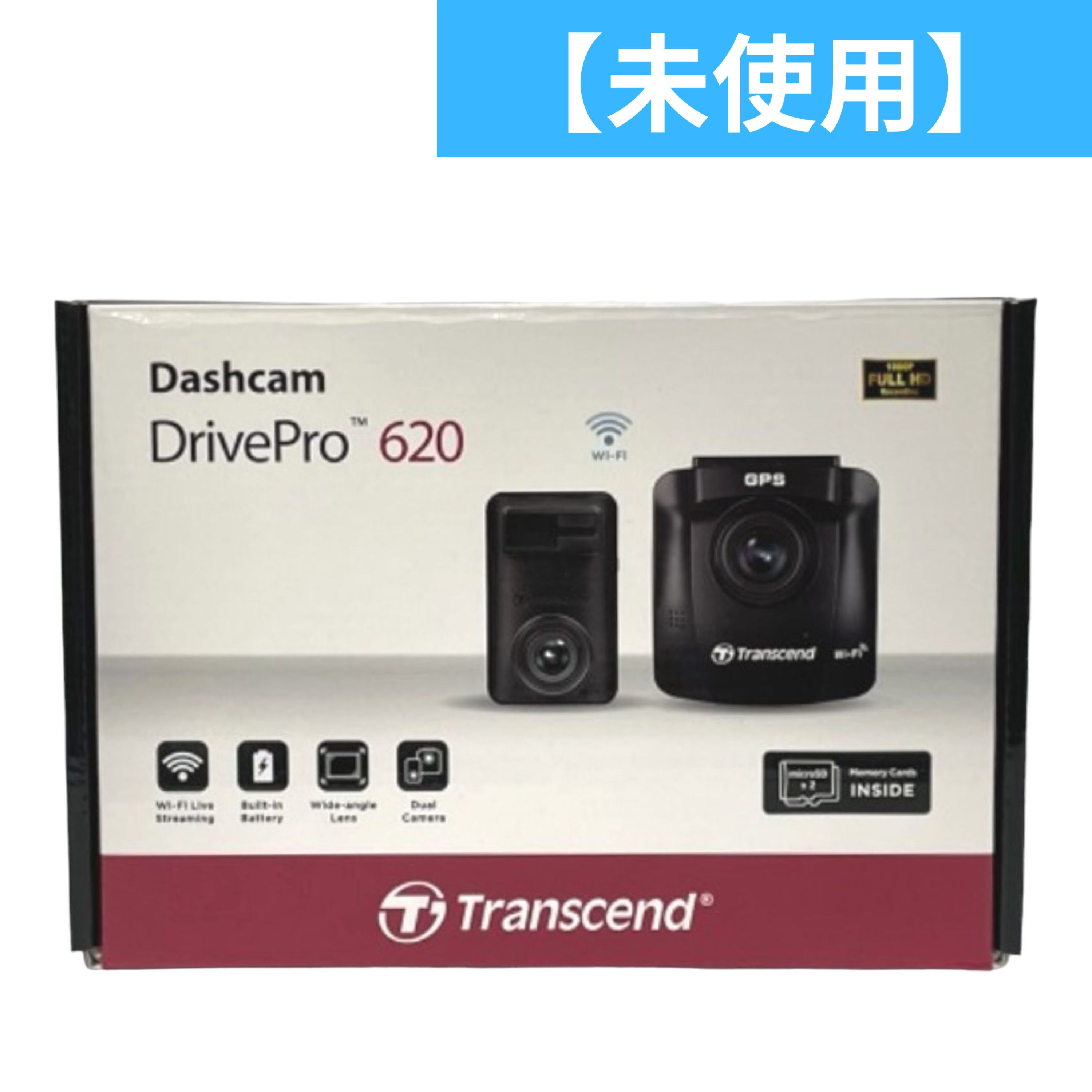 【楽天市場】Transcend デュアルカメラドライブレコーダー DrivePro 620 TS-DP620A-32G：レンティオ アウトレット