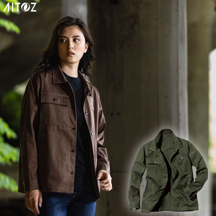 【楽天市場】アイトス AITOZ コーチジャケット（男女兼用） ユニセックス 50120 025.カーキ：スポーツショップ グラスホッパー