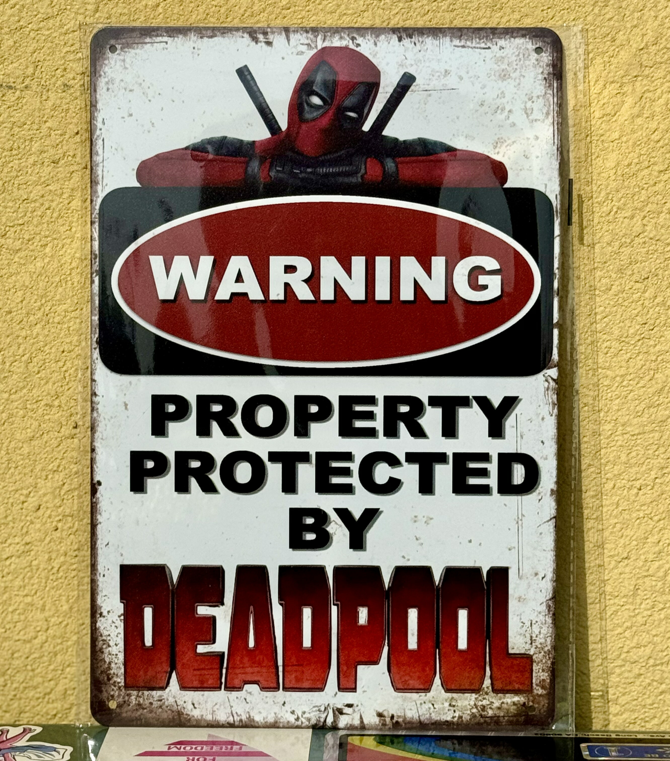 【楽天市場】【 デッドプール 】MARVEL COMIC DEADPOOL Sign Plate ティン ブリキ看板 メタルサイン ...