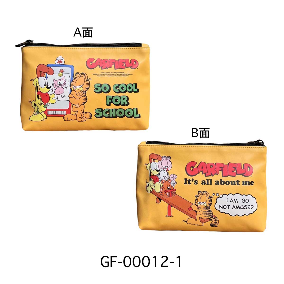 【楽天市場】【 ガーフィールド オレンジ 】 SQUARE POUCH スクエア ポーチ GARFIELD & BETTY BOOP ...